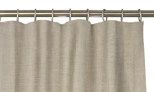 Custom Drape - Flat top - Flax - 72 " width x 112 3/4" height – Wovn Home