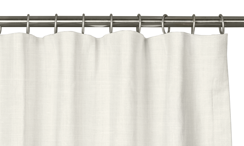 Custom Drape - Flat top - Ivory - 8 " width x 83 " height – Wovn Home