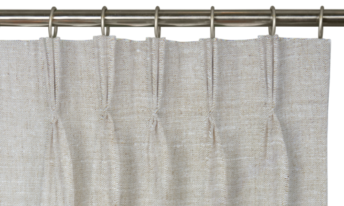 Custom Drape - Triple pinch - Oatmeal - 5 " width x 10 " height – Wovn Home
