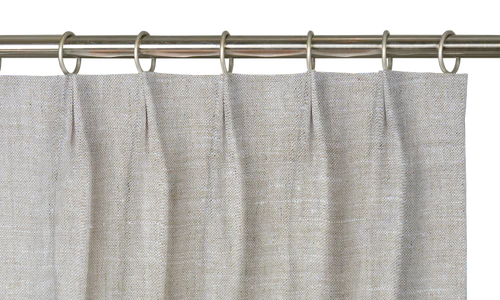 Custom Drape - Triple pinch - Oatmeal - 5 " width x 96 " height – Wovn Home